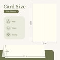 100 Pack Tent Cards Printable 3.5"x11", Ivory Blank Name Cards for ...