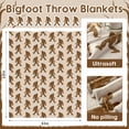 Big Foot Sasquatch Gifts Bigfoot Blanket For Men Women Funny Birthday ...