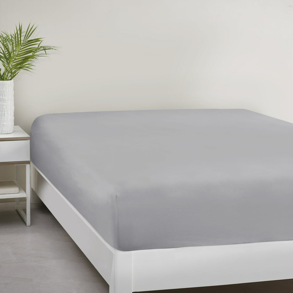 Comfort Spaces Plainweave Microfiber Fitted Sheet 14 Deep Pocket