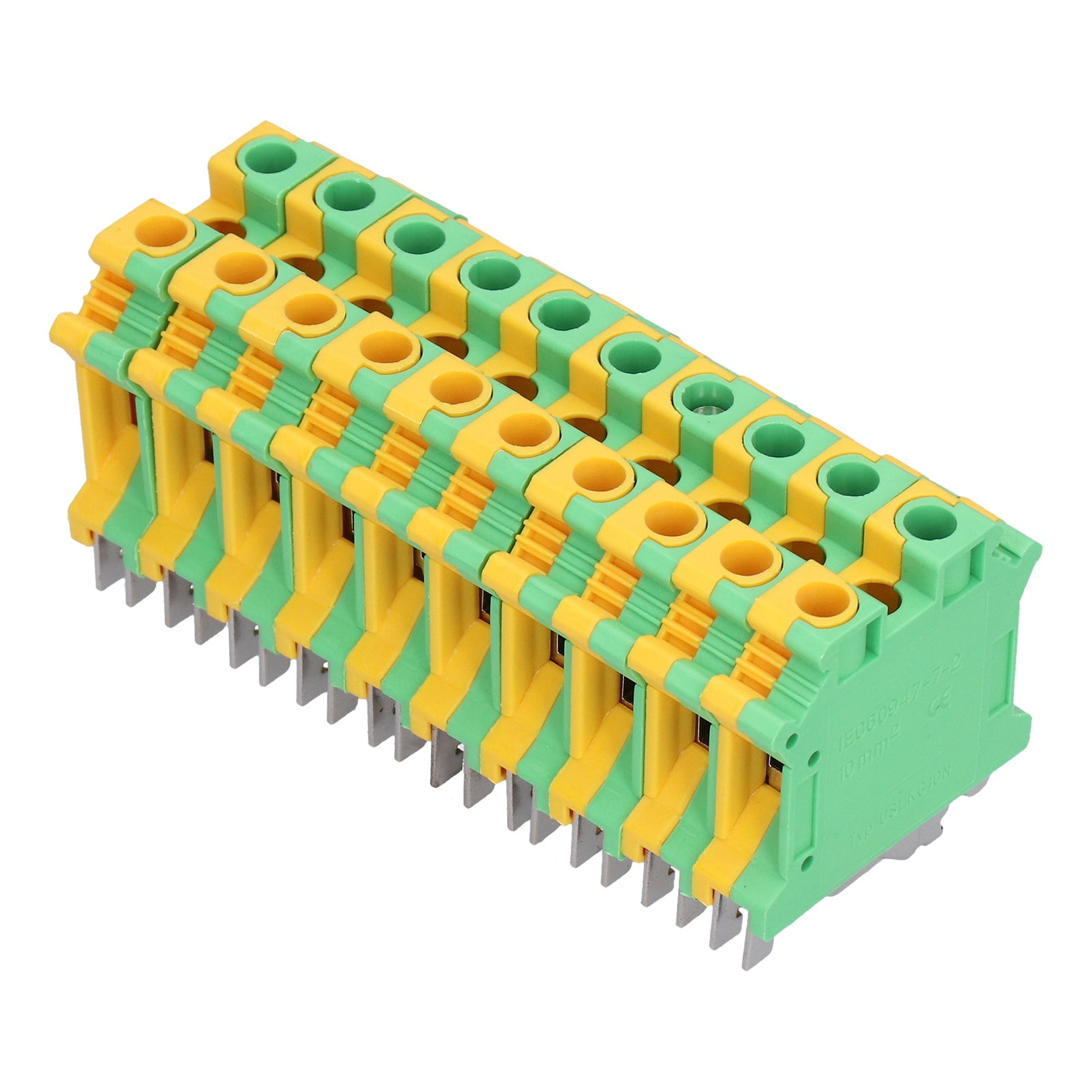 Copper Terminals Block, DIN Rail Mount Terminal Conductivity Universal ...