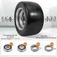 Hex Autoparts 2pcs Universal 11x6.00-5 Flat Free Wheel Tire Solid ...