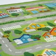 Delta Children Kids Large Road Map Activity Rug, 4’6" L x 3’3” W, City ...