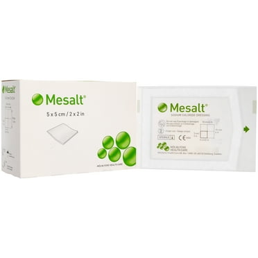 Mesalt Sodium Chloride Impregnated Dressing, 4 x 4 Inch, 30 Count ...