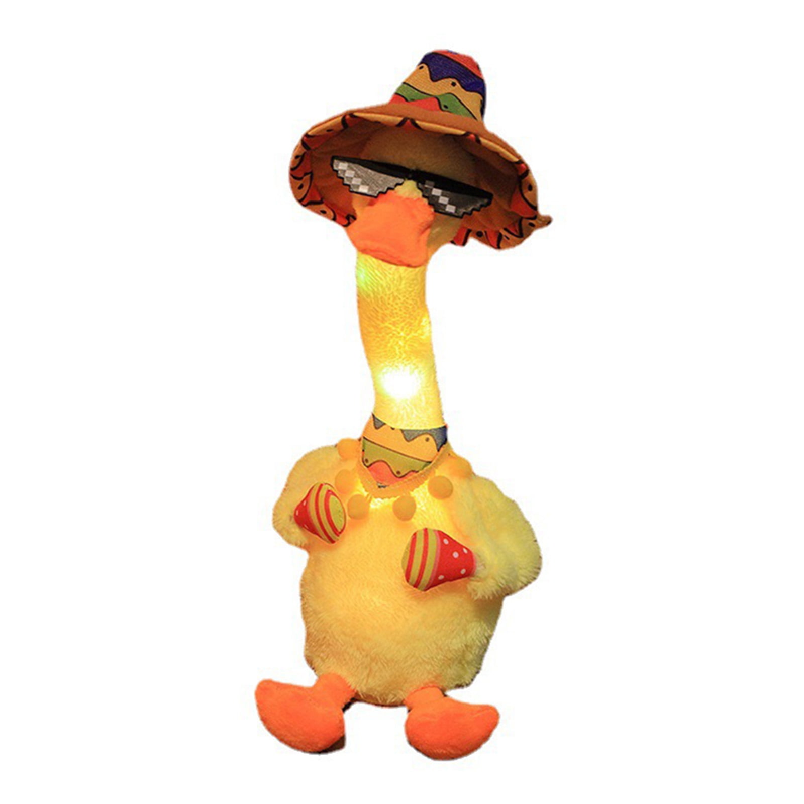 Wiggling Dancing Duck Toy with Sunglasses & Hat 60 Songs Mexican Style ...