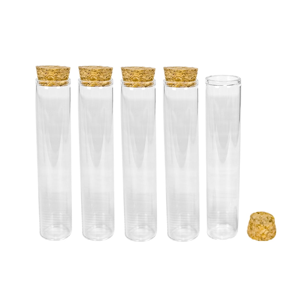 25ml Empty Test Tube Glass Bottle with Cork Decorative Bottle for ...