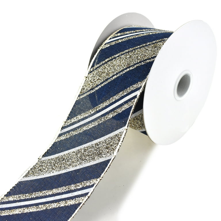 Navy Blue Diagonal Stripes