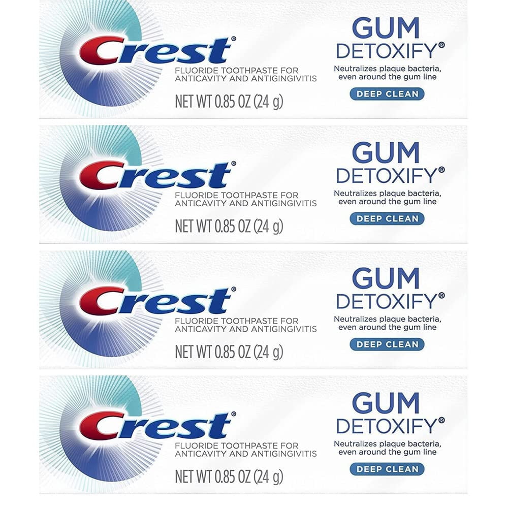 Crest Gum Detoxify Toothpaste, Deep Clean, Travel Size, 0.85 oz (24g ...