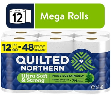 Quilted Northern Ultra Soft & Strong Toilet Paper, 18 Mega Rolls = 72 ...