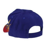 Mens Race Car Embroidery Flaming Racing Baseball Cap Royal Blue ...