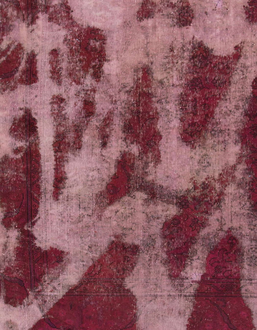 Ahgly Company Indoor Rectangle Abstract Pink Coral Pink Abstract Area ...