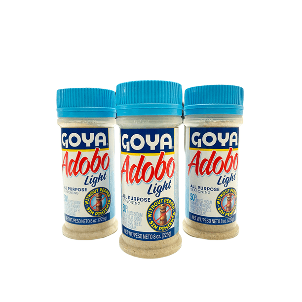 3 Pack Goya Adobo Light All Purpose Seasoning Without Pepper Sin ...