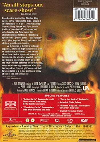 Carrie Dvd