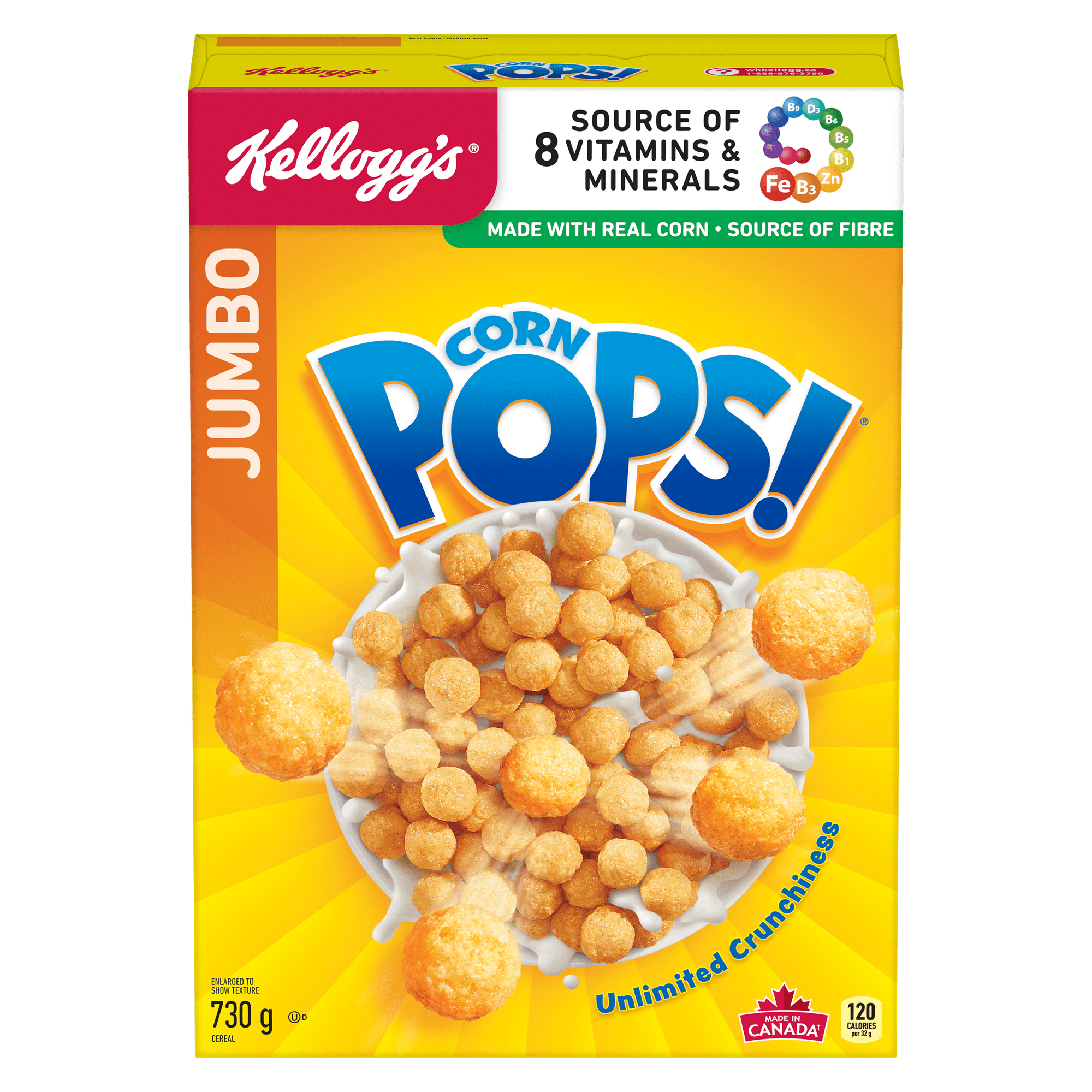Click here for Kelloggs Corn Pops Cereal  Jumbo Size  730g 730 G prices