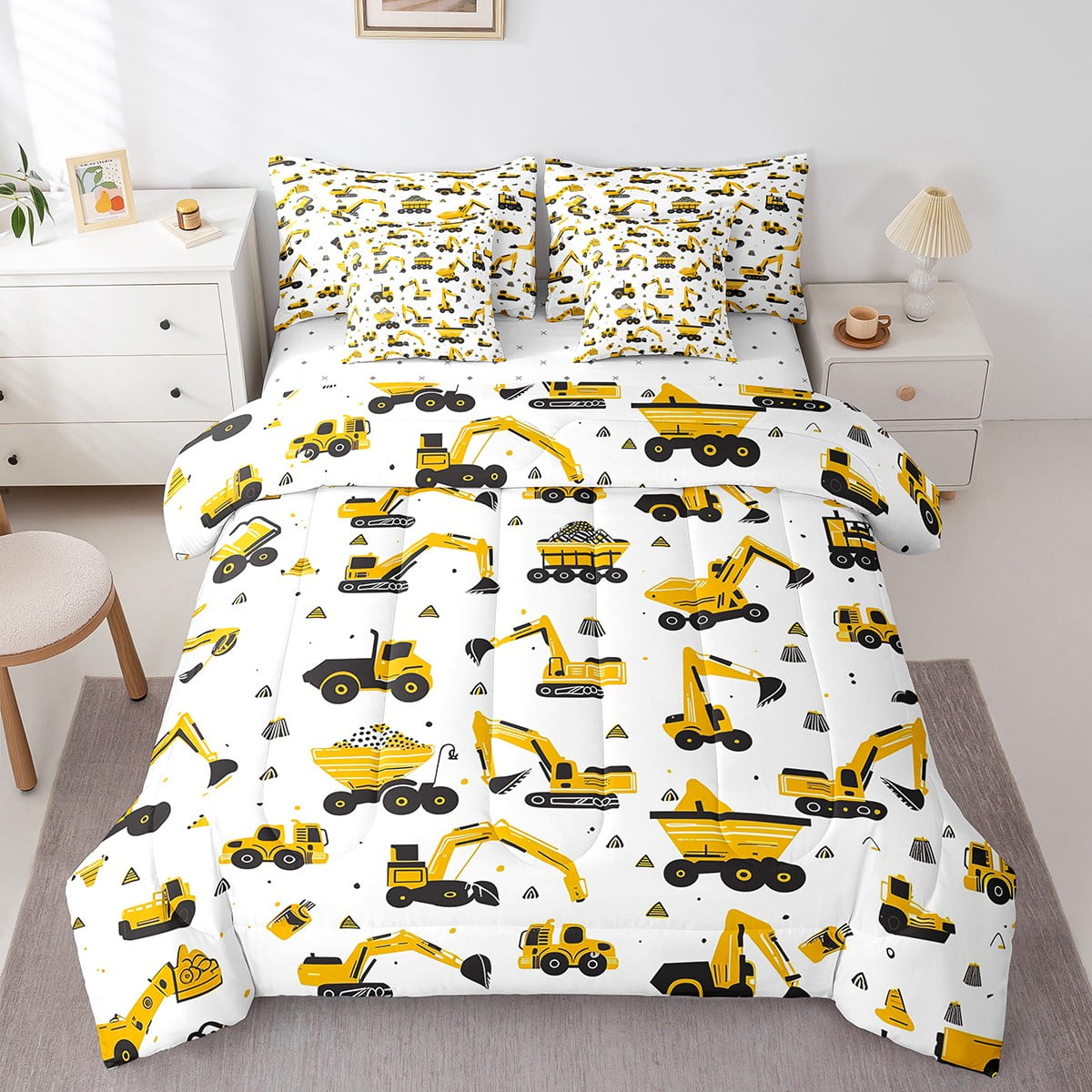 Click here for Yst Tractor Bedding Full Size 7pcs Excavator Truck... prices