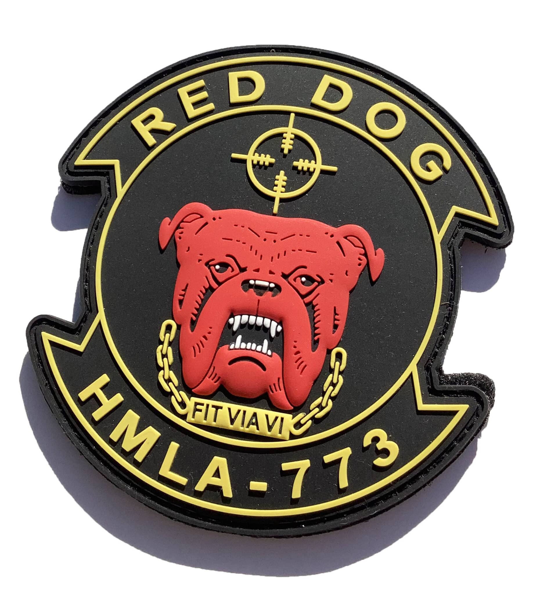 HMLA-773 Red Dog PVC Patches-Hook and Loop - Walmart.com