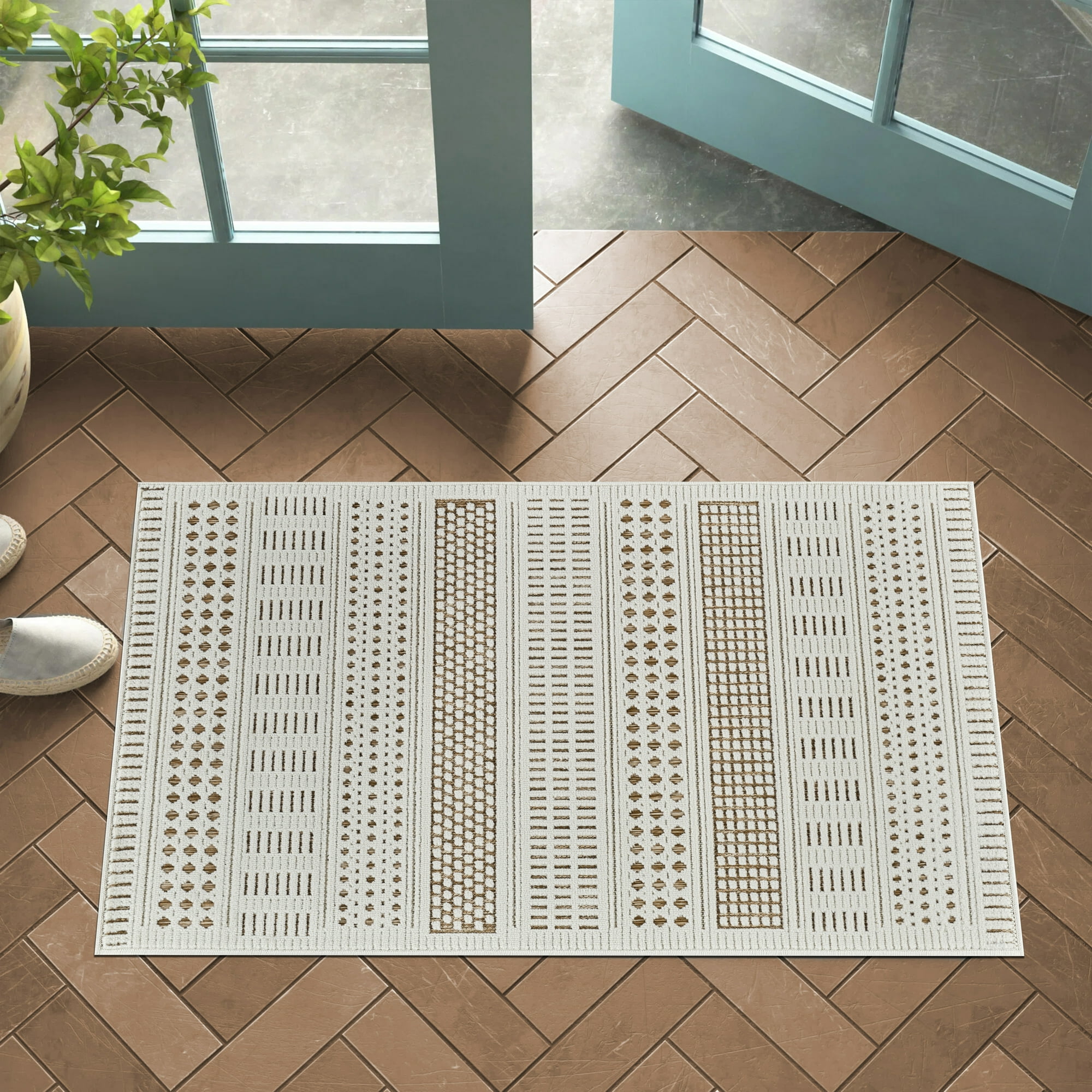 Click here for Rug Branch Maise Abstract Indoor Outdoor Area Rug... prices