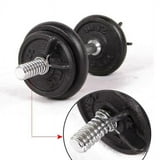 Barbell Clamp Spring Collar Clips Gym Weight Dumbbell Lock Kit Barbell ...