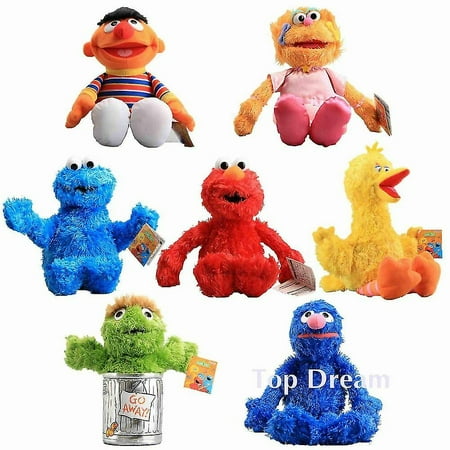 Sesame Street Hand Puppet Plush Toys Elmo Cookie Monster Ernie Stuffed ...