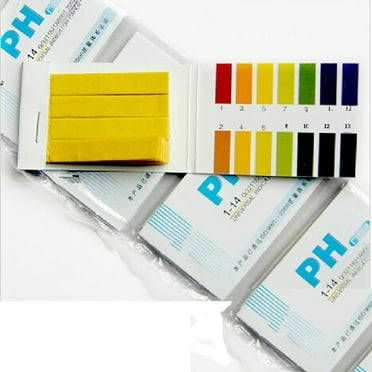 Litmus Paper pH Test Strips - Vial of 100 - With Color Comparison Chart ...