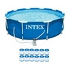 Intex 86'x59'x23' Above Ground Swimming Pool & 530 GPH Pool Cartridge ...