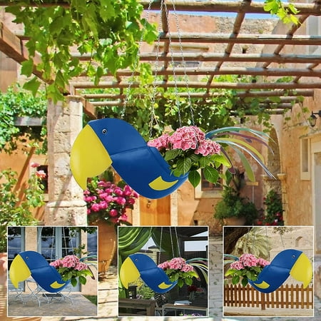 Flying Parrot Planter Hanger Pot, Reds Parrot Planter, The Shape of A ...