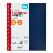 Pen + Gear College Ruled 1-Subject Notebook, 8" x 10.5", 80 Sheets ...