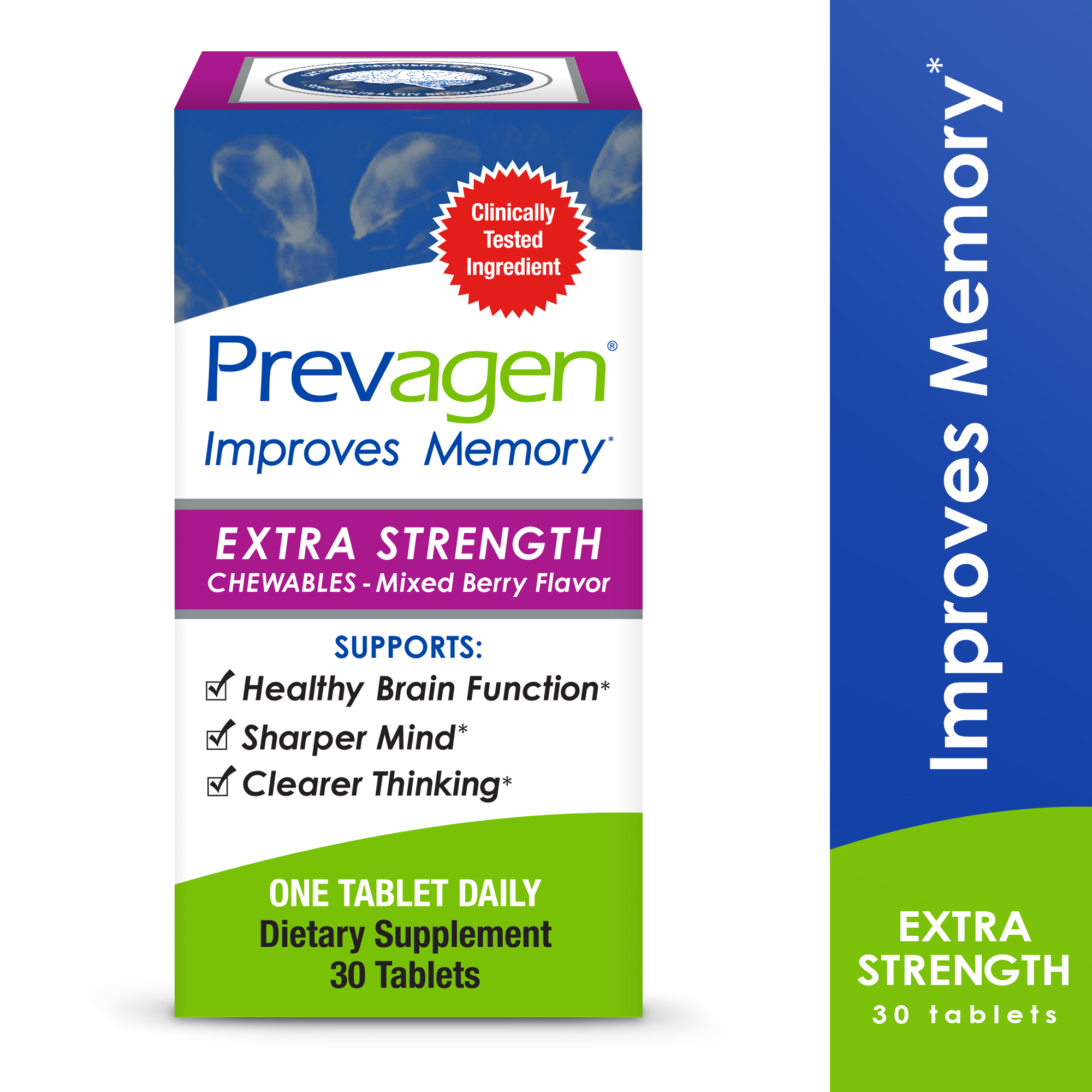 Prevagen Extra Strength Memory Improvement Chewable Tablets Mixed