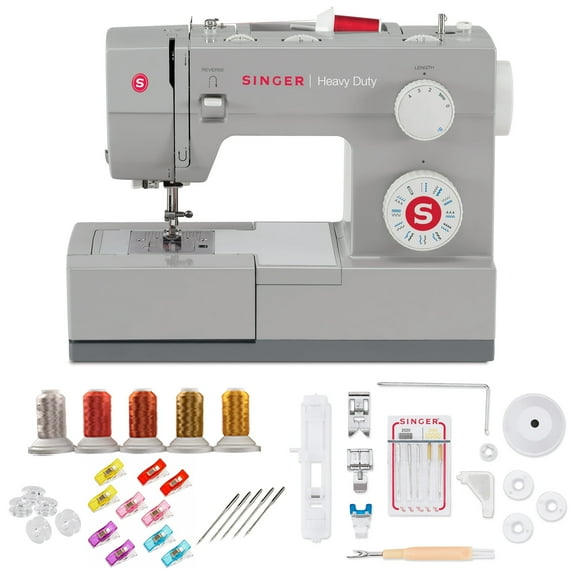 SINGER 4452 Heavy Duty Sewing Machine, 110 Stitch, Needle Threader ...