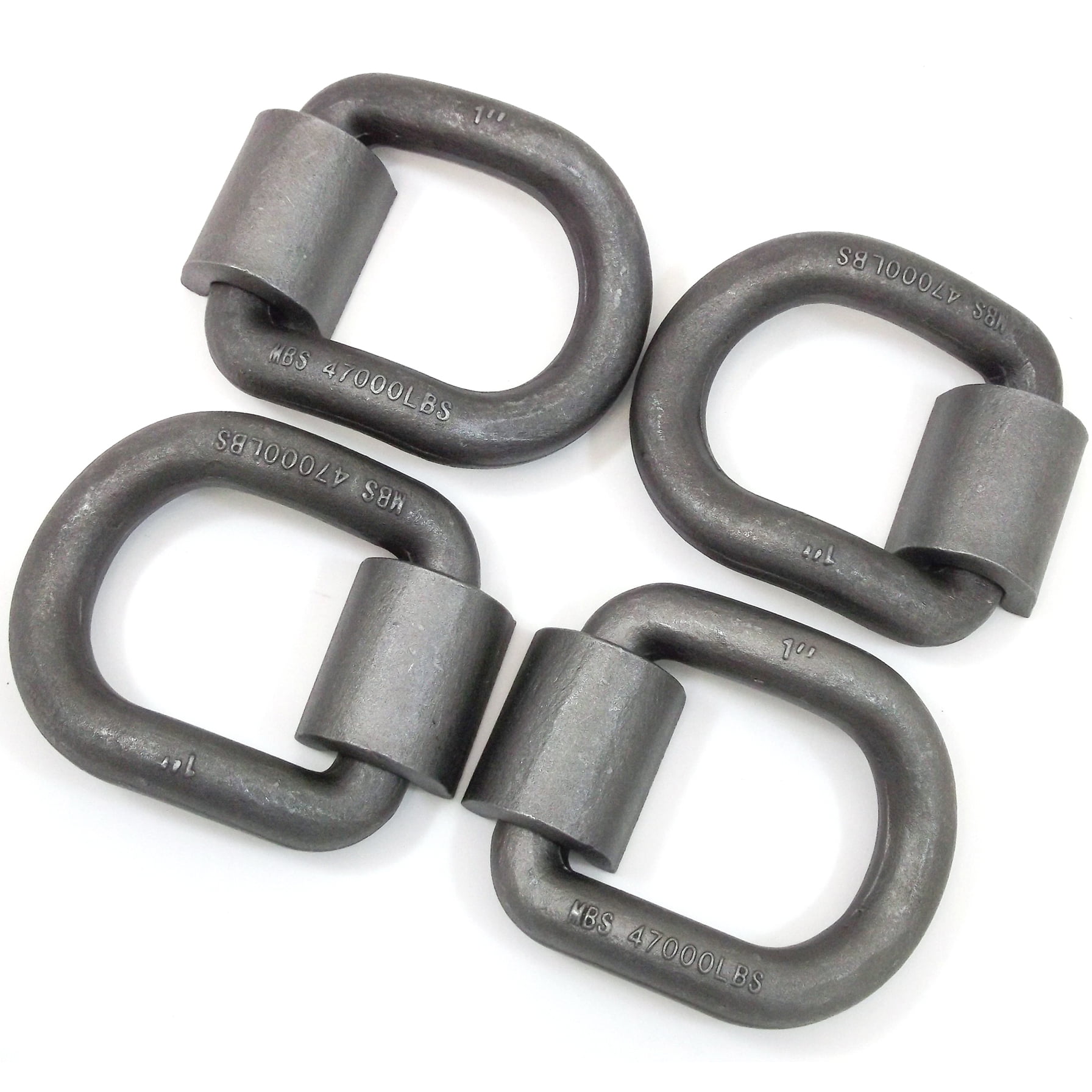 Red Hound Auto 4-1 inches Forged Weld on D Ring Chain Tie Down 47,000 ...