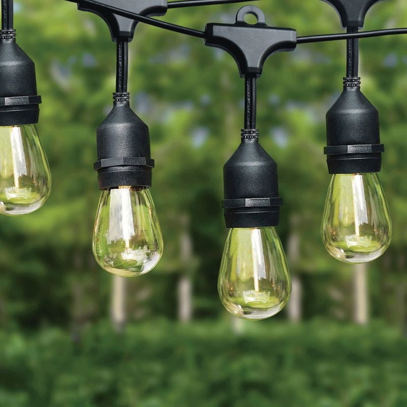 Mainstays 10 Count Solar LED Warm White Cafe String lights, 10 Count ...