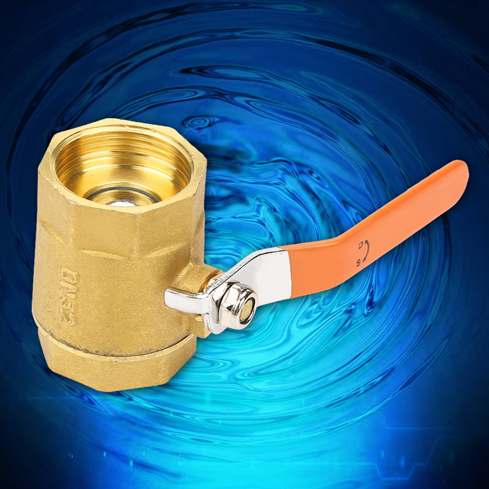 Válvula de cierre, 1 pieza DN32 1-1/4BSP Válvula de bola de latón ...