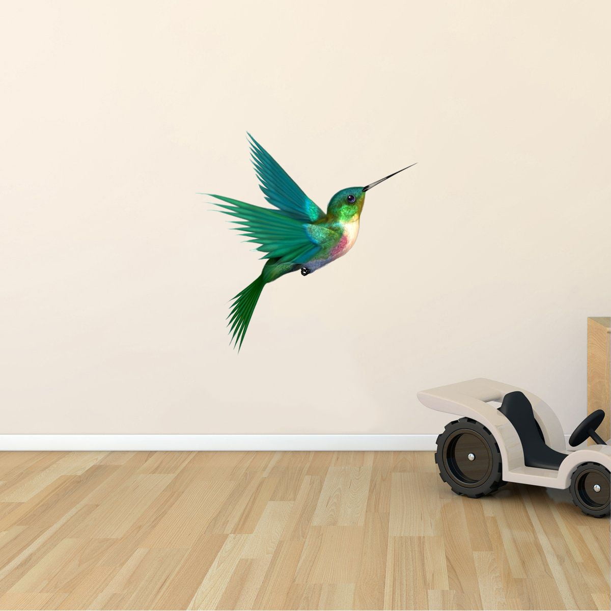 Vinyl Nursery Home Art Hummingbird Decor Broad-tailed Wall Decal Design ...