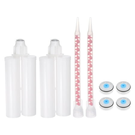 Uxcell 2Pcs Epoxy Gun Adhesive Cartridge, Plastic Dual Cartridge with ...