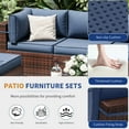 UDPATIO Patio Furniture Sets, Modular Rattan Outdoor Patio Sectional ...