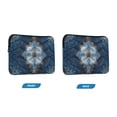 Blue Lace Symmetrical Pattern Quilted Laptop Protective Cases Computer ...