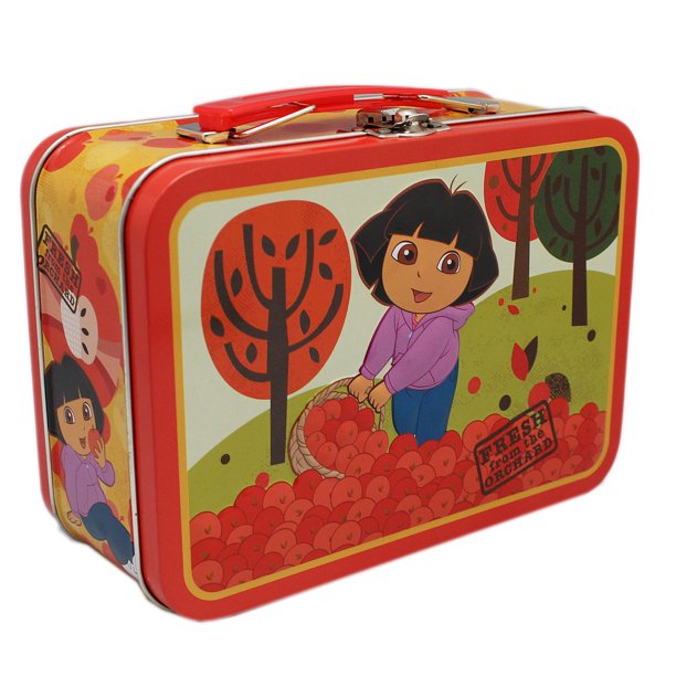 Dora the Explorer Fresh From the Orchard Small Tin Lunch Box - Walmart ...