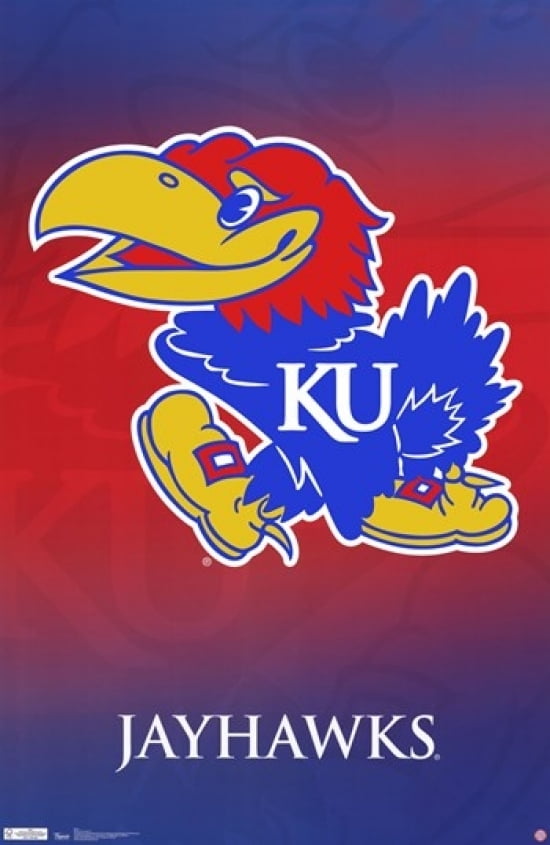 Kansas University 11 Laminated Poster Print (24 x 36) - Walmart.com ...