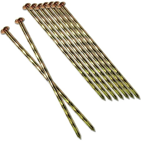 Hantdan Metal Turf Nails 200 Pcs 6-Inch Landscape Stakes, Spiral ...
