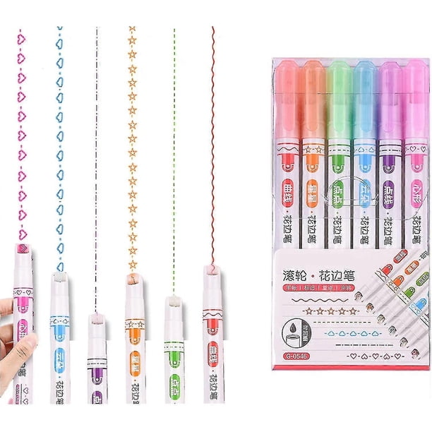 Ghyt Curve Er Pen, Ed Curved Pens For ,dual Tip Pens With 6 Different ...