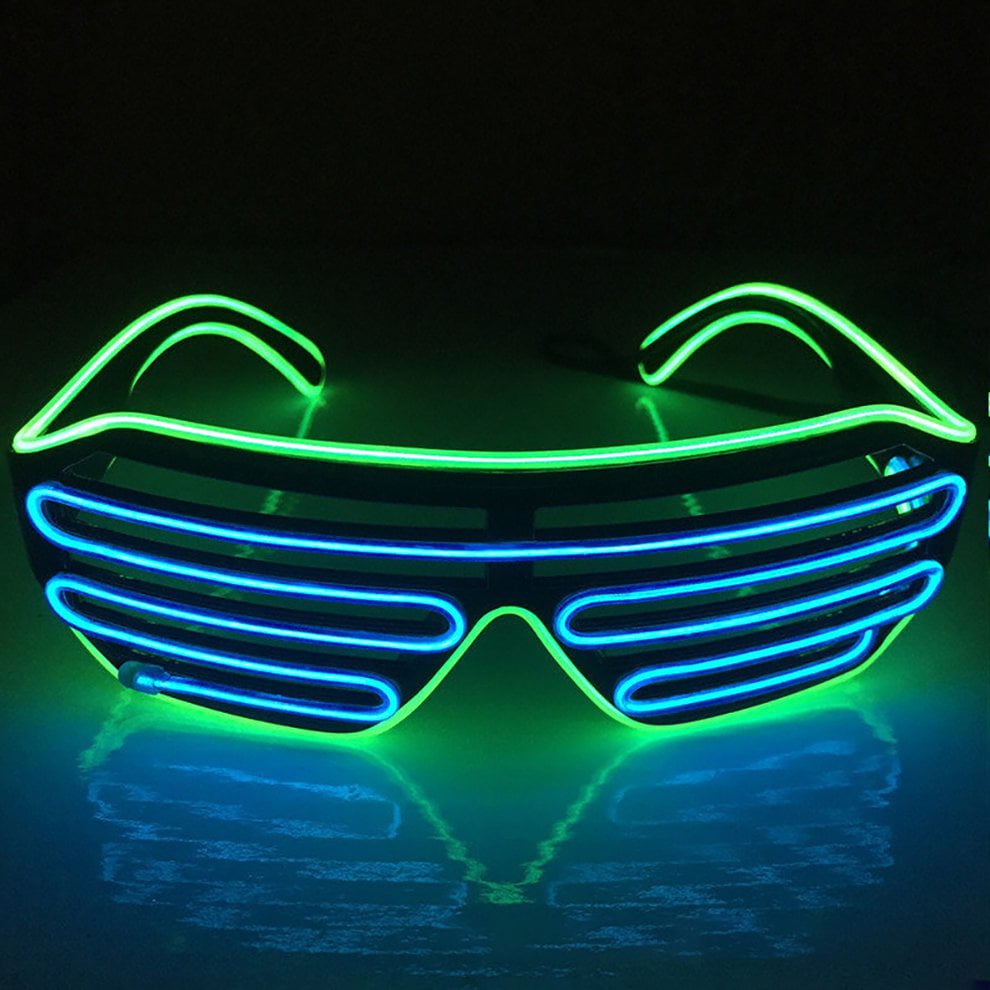Two Color Blinds El Cold Light Glasses Led Fluorescent Glasses Cocktail Show Walmart Canada