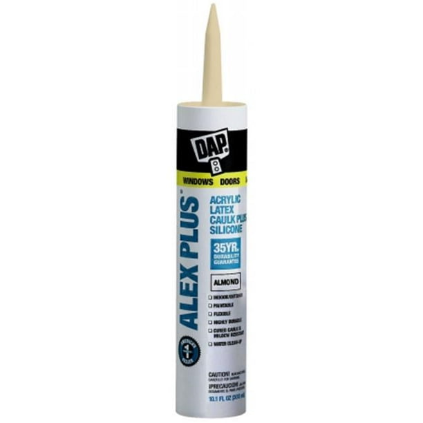 Dap Almond Acrylic Latex Caulk With Silicone 18130 - Walmart.com