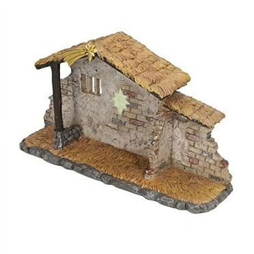 Wonder Garden 12.5 INCH Lighted Nativity Set Figurines with Moss ...