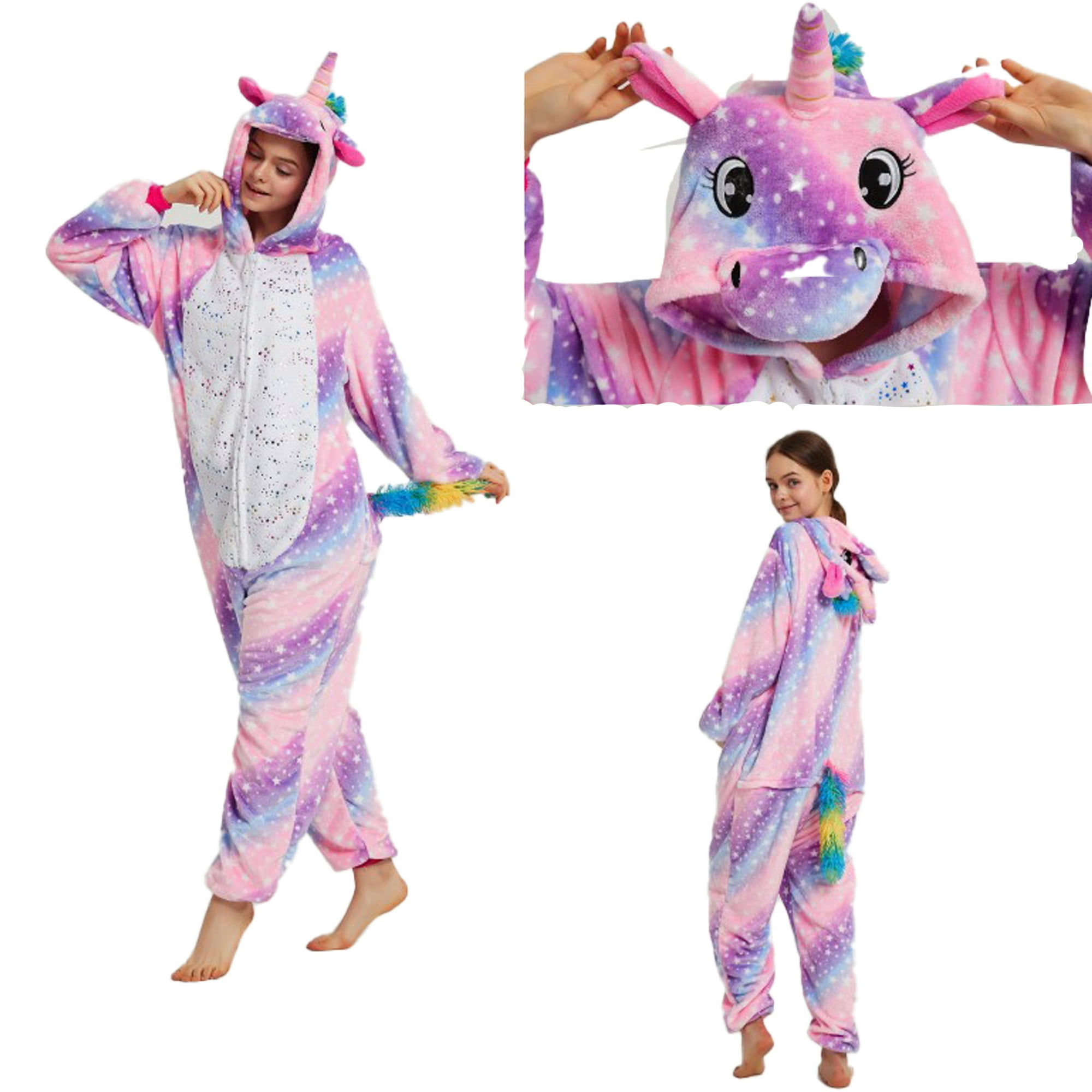 Click here for Qby Kigurumi Unicorn One Piece Pajamas Women Winte... prices