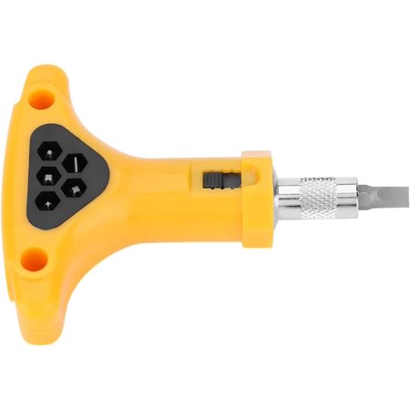 Ratchet Screwdriver, Screw Bits + T-Type Wrench, Precision Hex ...