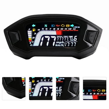 Masteelf 1 Speedometer for Motorcycle with ABS and Mileage Display 16 ...