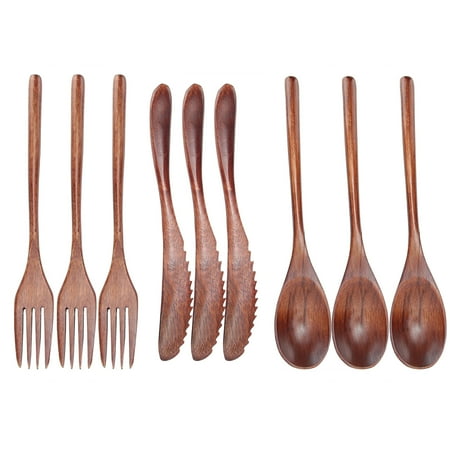 Fork Spon Set, Natural Tableware, For Restaurants Cafes Picnics Homes ...