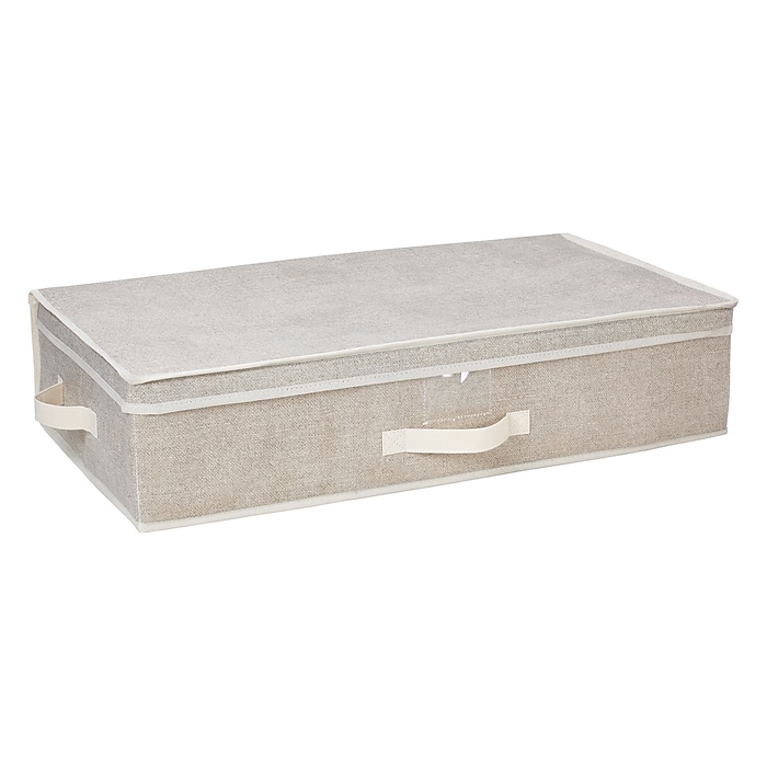 Simplify Non Woven Under the Bed Storage Box, Faux Jute - Walmart.com
