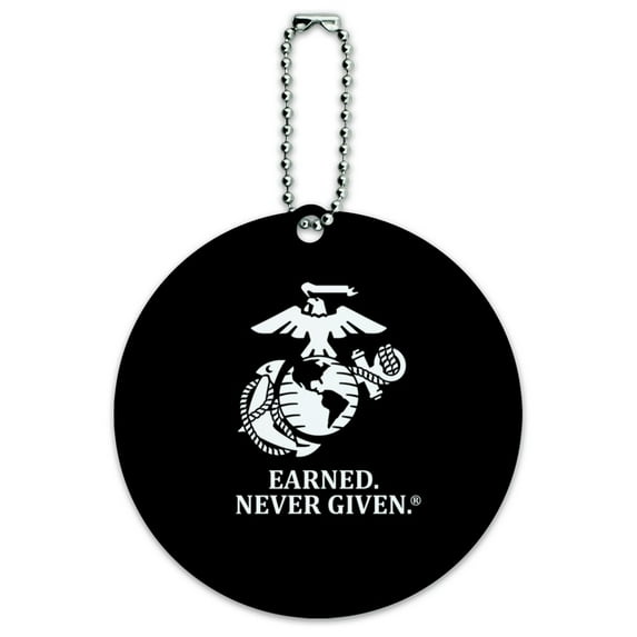 Marine Corps USMC Earned Never Given White Black Logo Officially ...