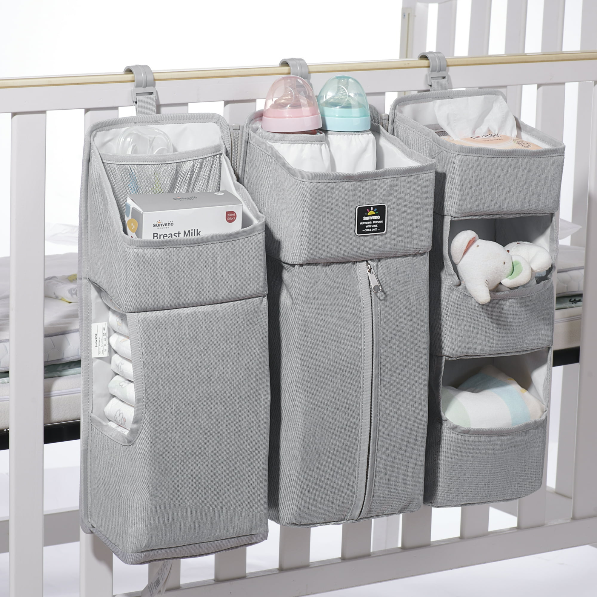 Click here for Sunveno 3-In-1 Hanging Diaper Organization Crib Nu... prices