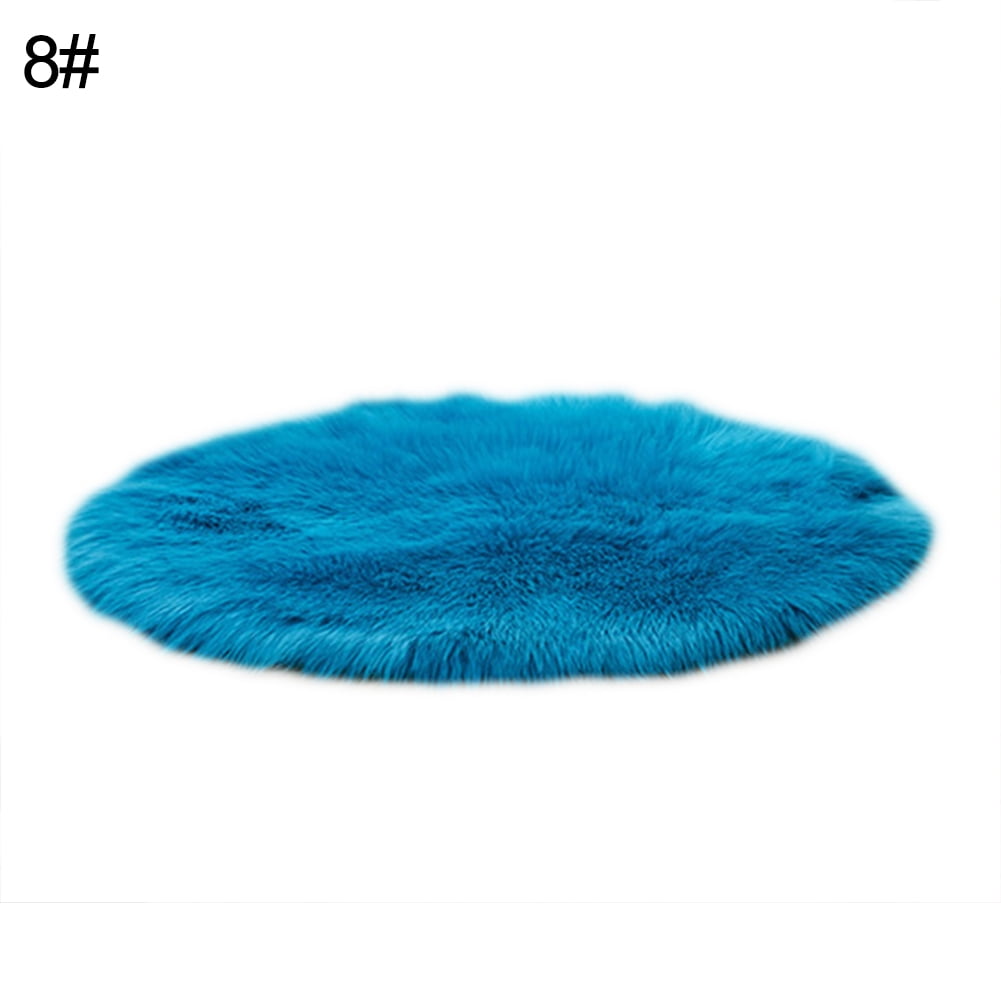 Hesroicy Home Bedroom Floor Round Soft Fluffy Seating Chair Sofa Rug ...